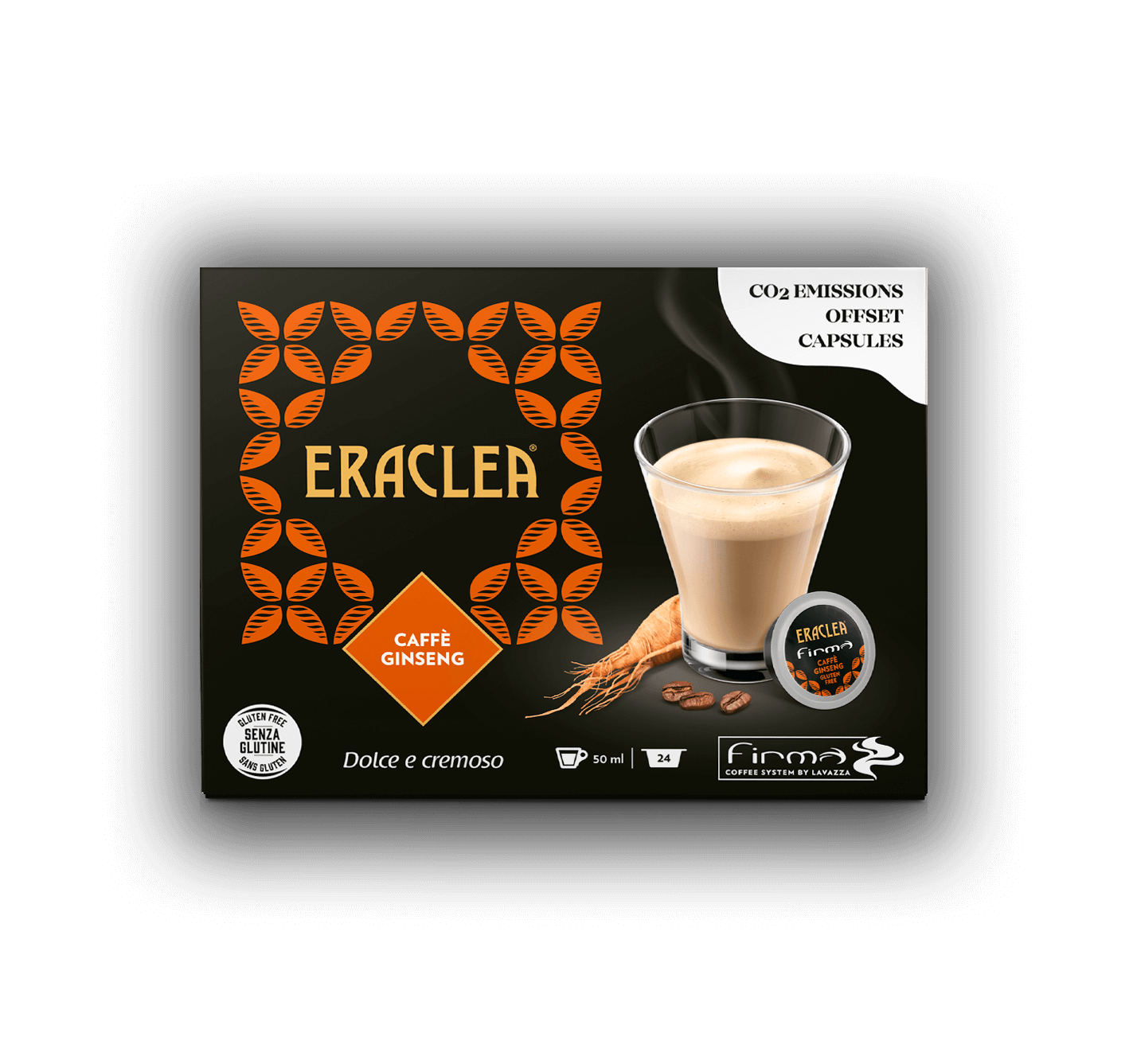Capsule Caffè Ginseng Senza Glutine Eraclea | Lavazza